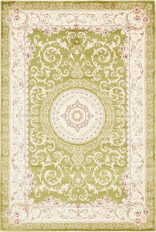 Green 200cm x 300cm Classic Aubusson Rug | Area Rugs | AU Rugs