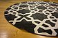 Black 245cm x 245cm Trellis Round Rug | Area Rugs | AU Rugs