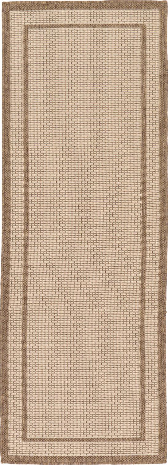 Beige 2' 2 x 6' Outdoor Border Runner Rug | Area Rugs | Rugs.com
