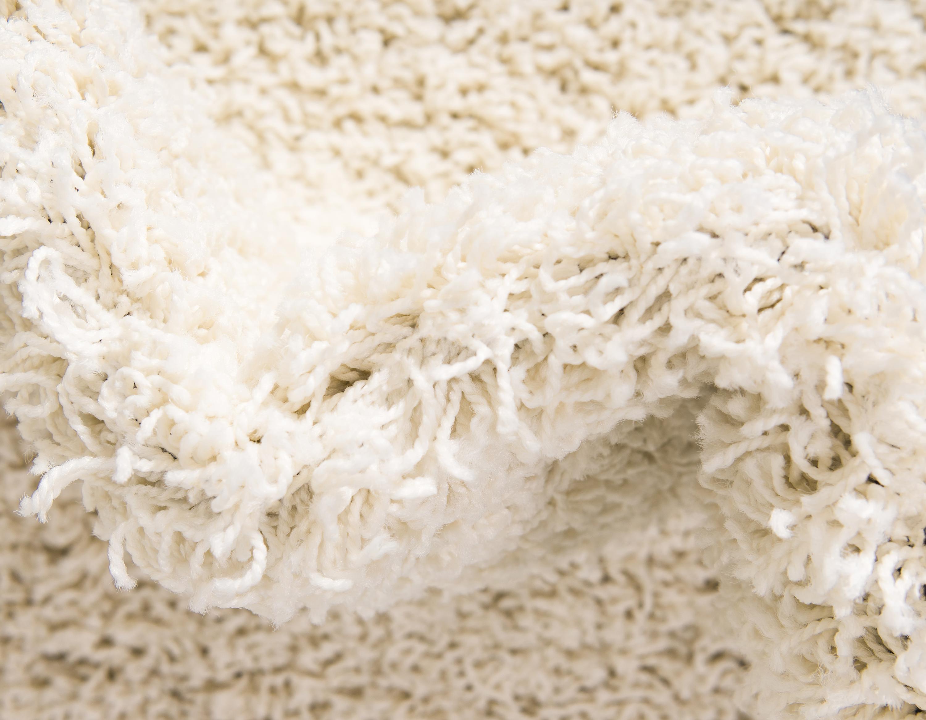 Pure Ivory 9' x 12' Solid Shag Rug | Area Rugs | eSaleRugs