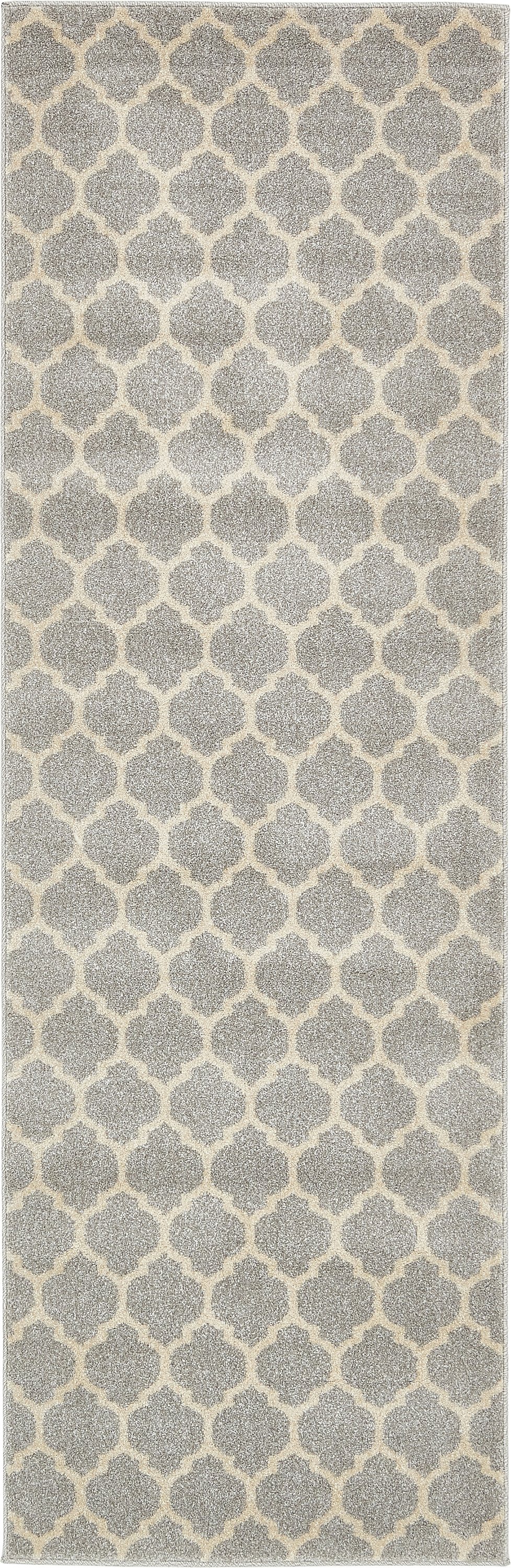 Light Gray 2' 7 x 8' Lattice Runner Rug | Area Rugs | Rugs.com