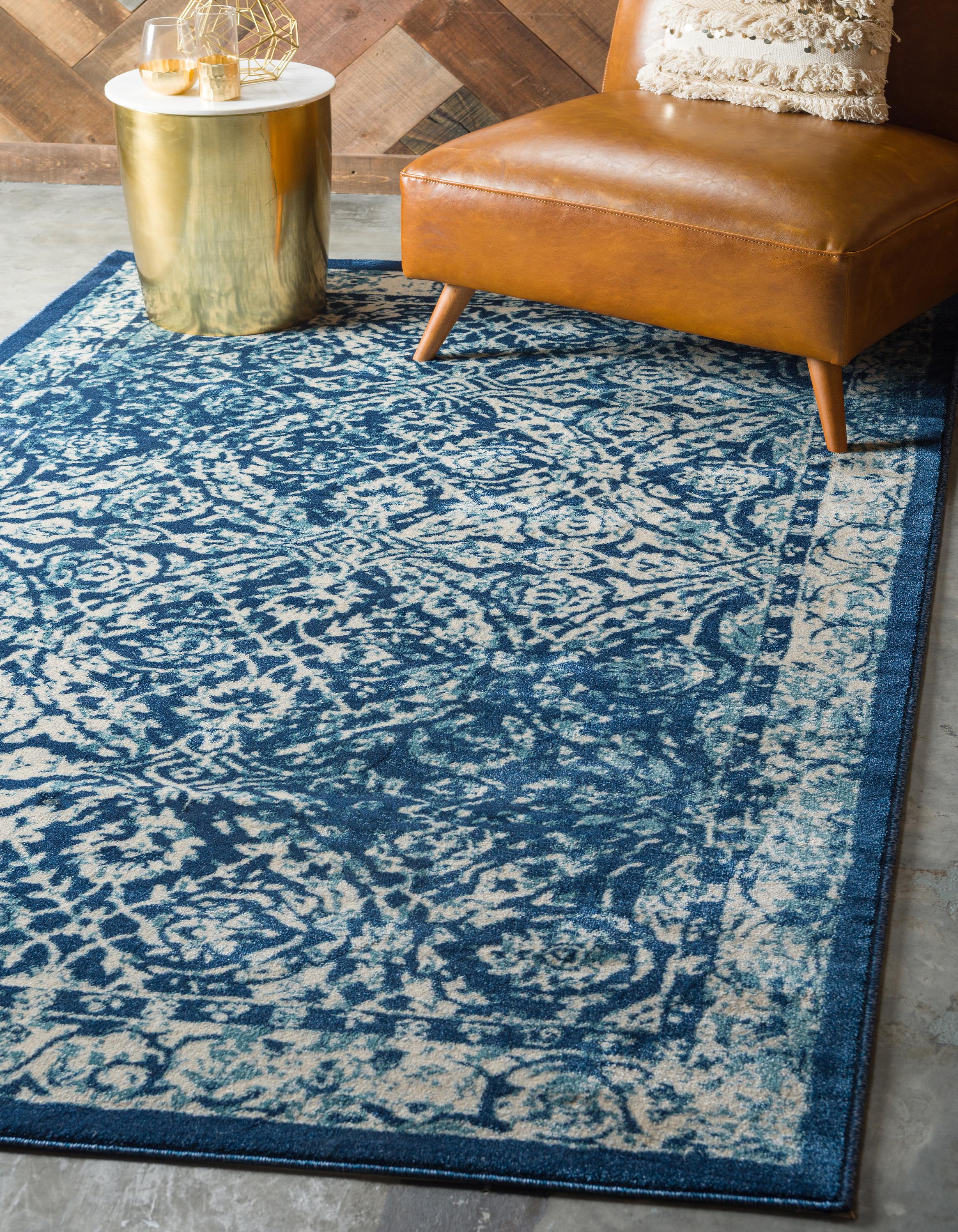 Navy Blue 8' x 11' 4 Dahlia Rug | Rugs.com