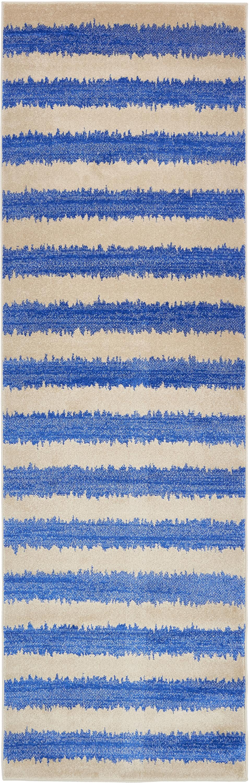 Blue 3 X 10 Dimensions Runner Rug ESaleRugs blue-3-x-10-dimensions-runner-rug-esalerugs