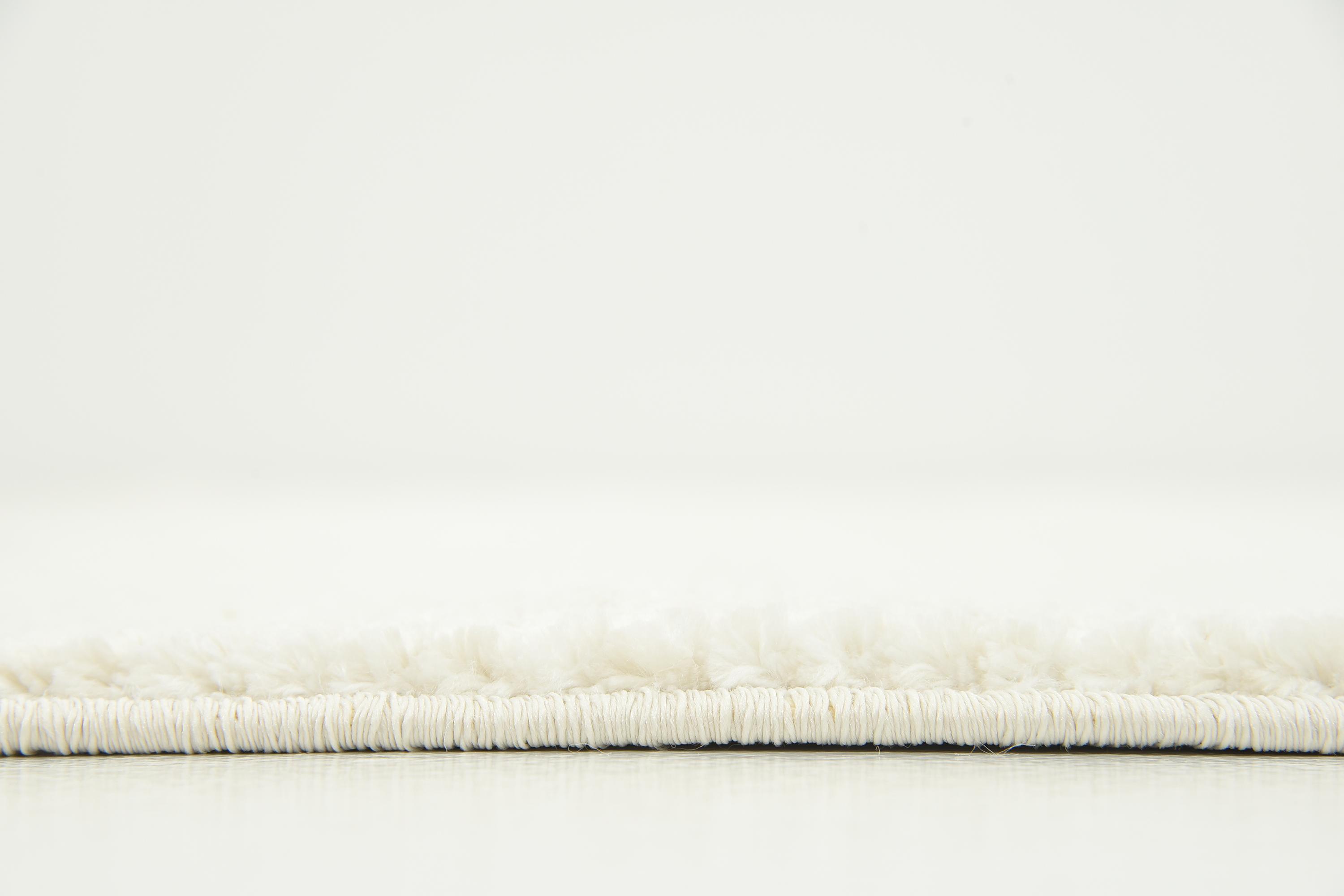 White 5' x 8' Textured Solid Rug | eSaleRugs