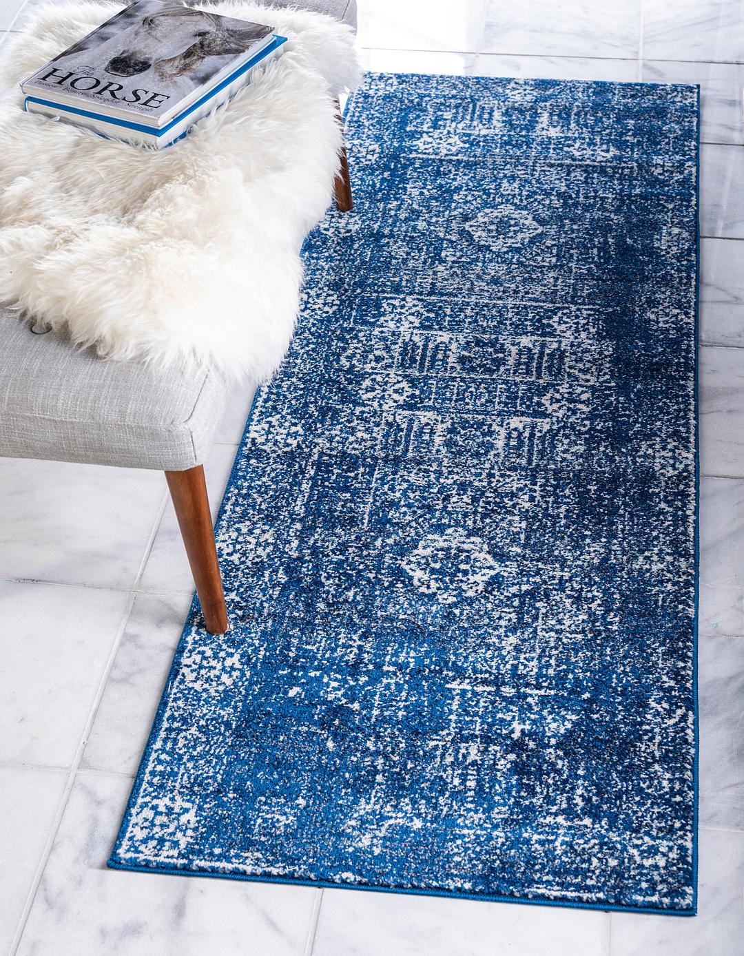 Royal Blue 2' 7 x 10' Legacy Runner Rug | Area Rugs | Rugs.com