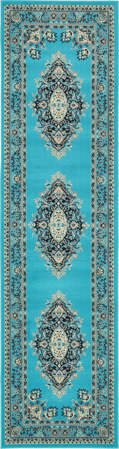 Turquoise 2' 7 x 10' Amaya Runner Rug | Area Rugs | Rugs.com