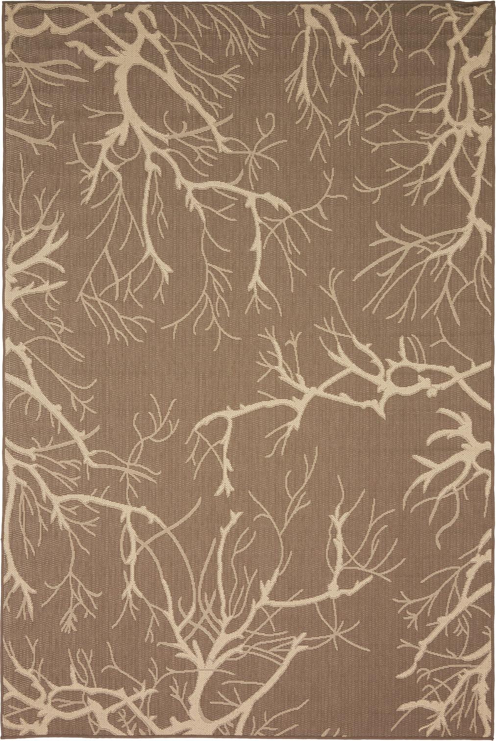 Brown 6' x 9' Outdoor Botanical Rug | Area Rugs | Rugs.com
