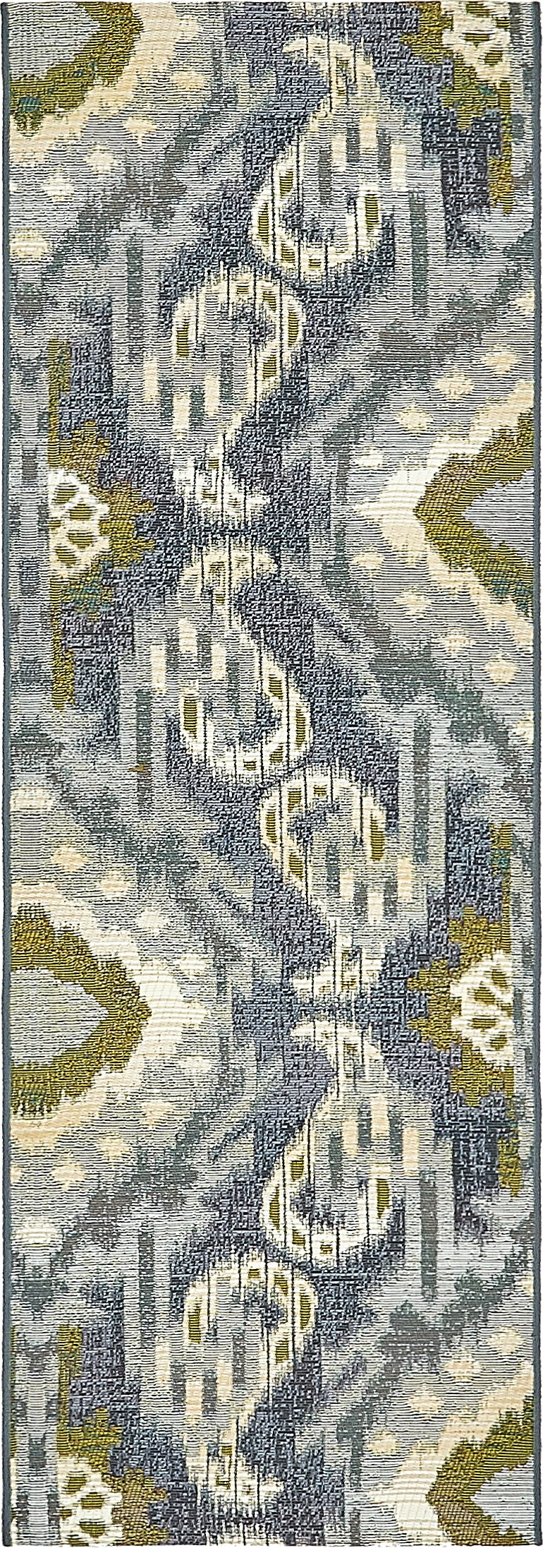 Blue 2' x 6' Outdoor Modern Runner Rug | Area Rugs | Rugs.com