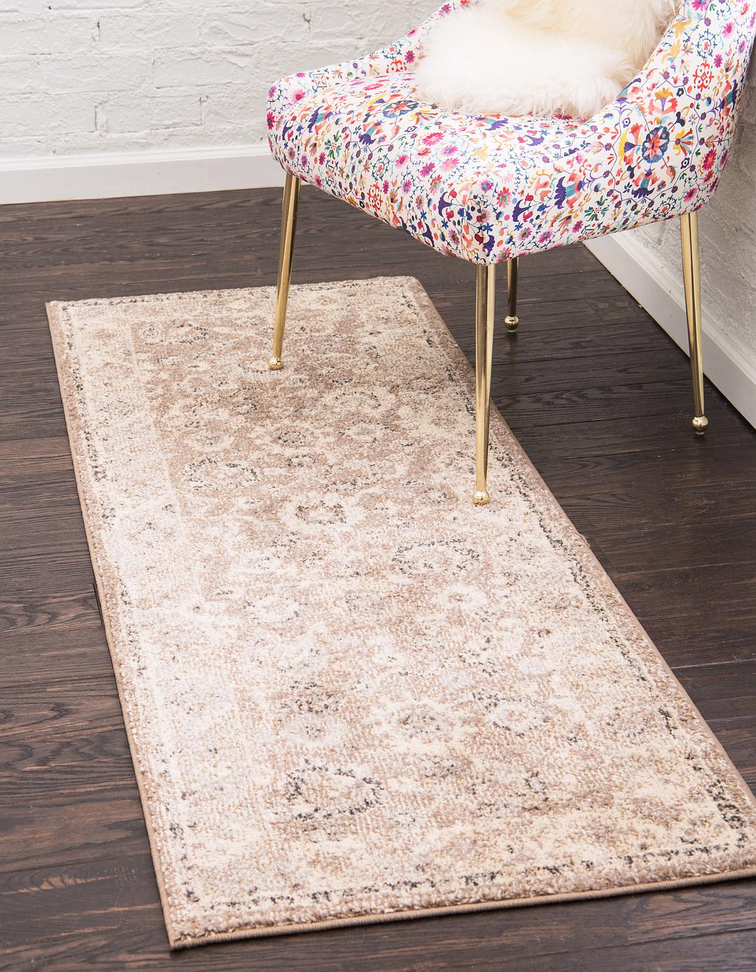 Beige Brown 2' 2 x 6' Madeline Runner Rug | Area Rugs | Rugs.com